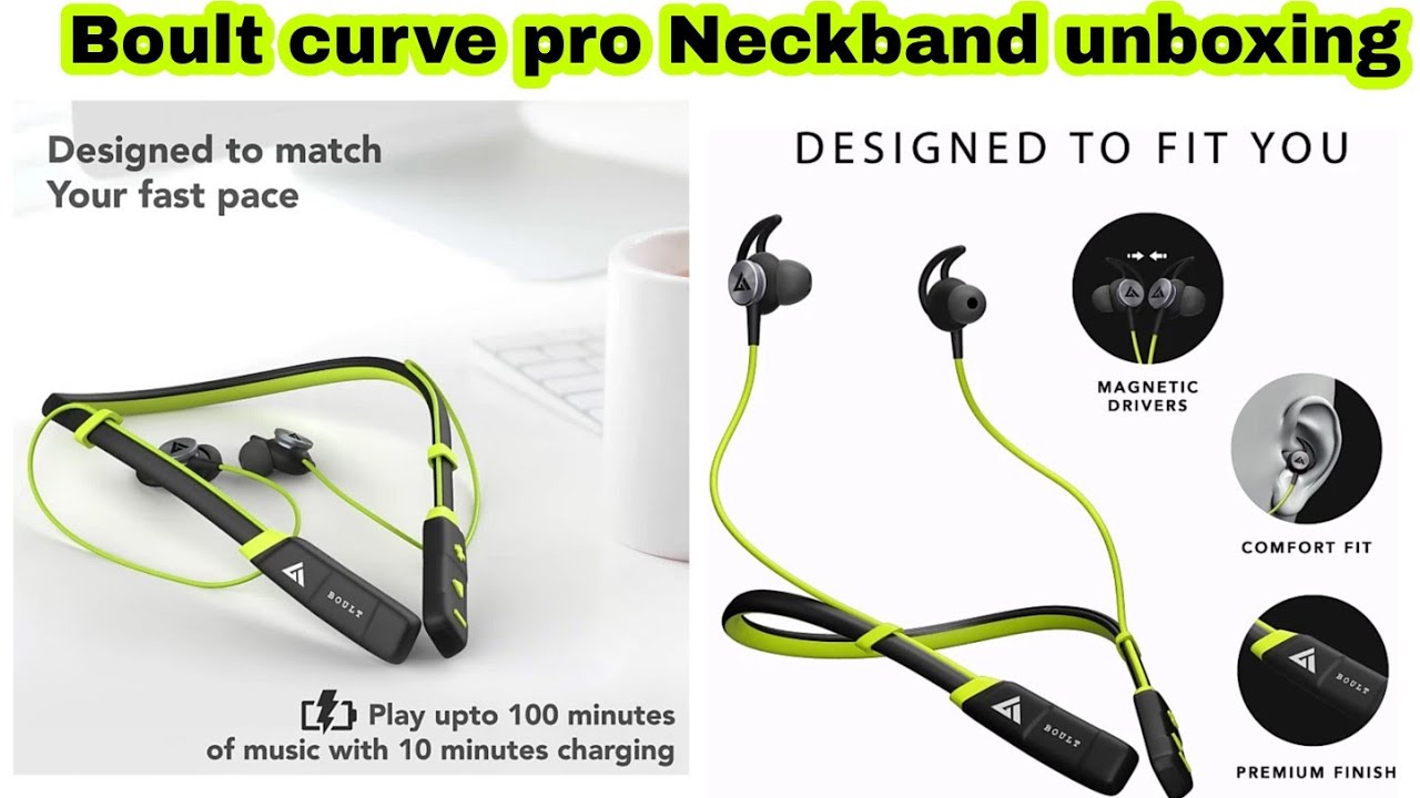 Boult Audio Pro Bass Curve Pro unboxing. safest Bluetooth Earphones ...