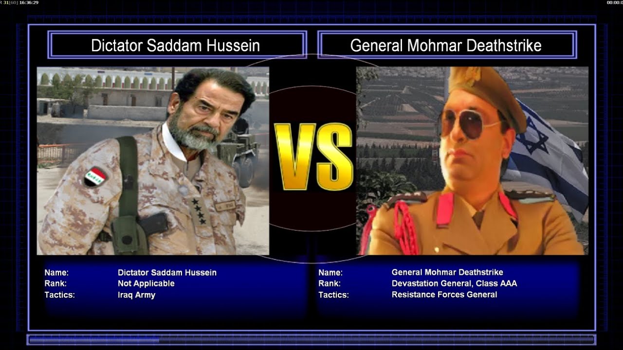 C&C General Zero Hour Reborn Mod Dictator Saddam Hussein VS General ...