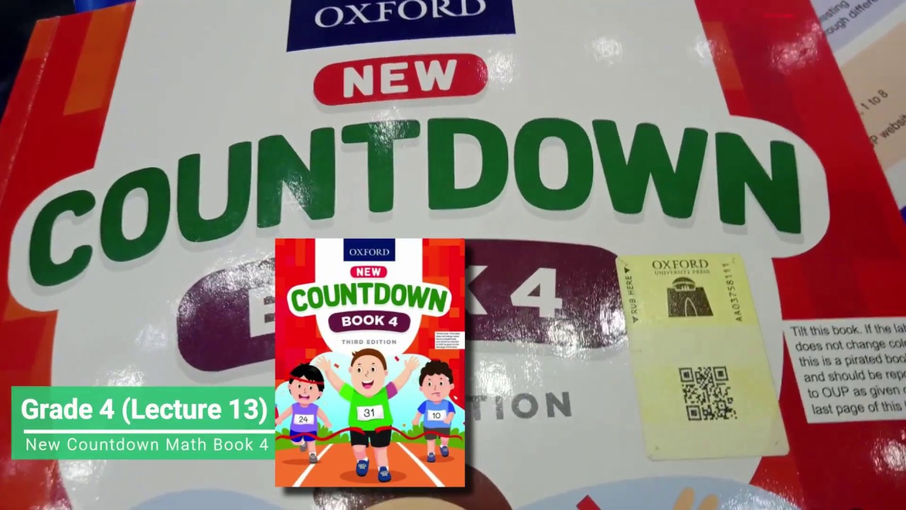 Grade 4 Math OXFORD NEW COUNTDOWN MATH Lecture 13 YouTube Grade 4 Math OXFORD NEW COUNTDOWN MATH Lecture 13 YouTube