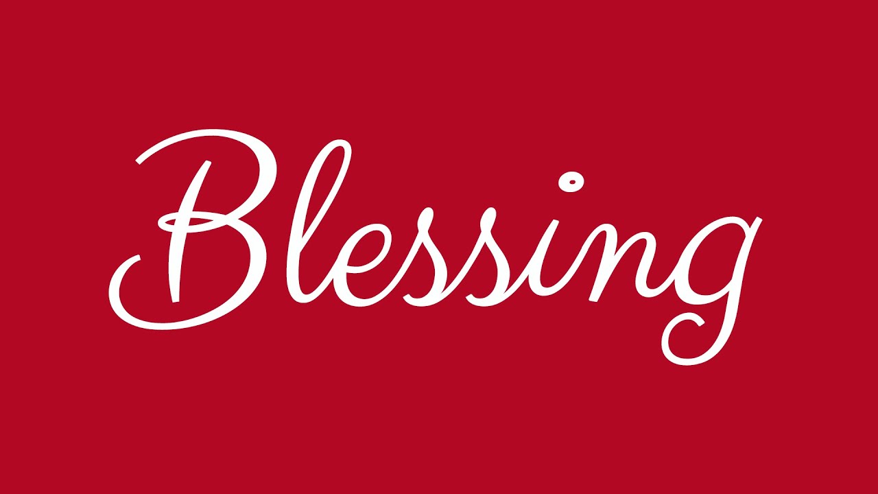 Learn how to Sign the Name Blessing Stylishly in Cursive Writing - YouTube