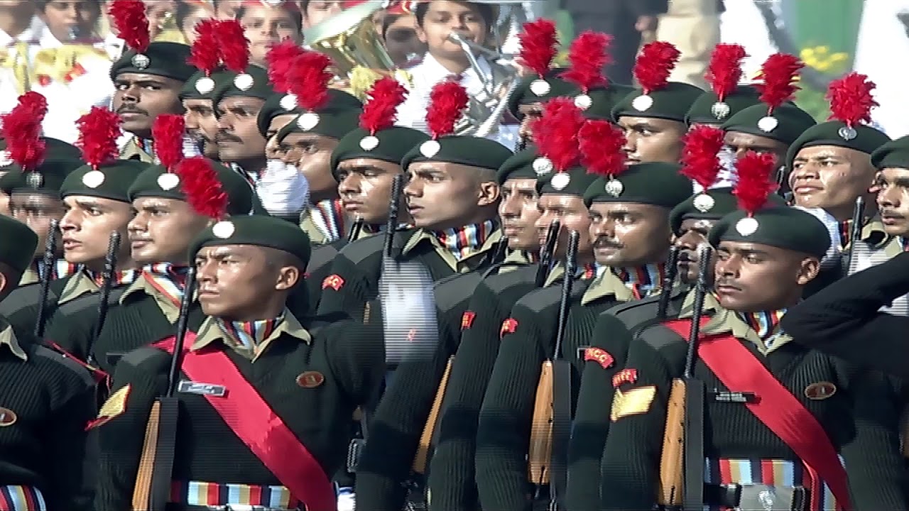 NCC CADETS AT RAJPATH PARADE 2019 - YouTube
