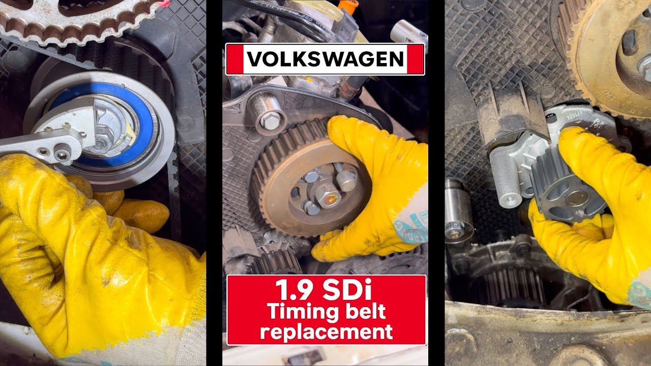 Complete Timing Belt Change on VW Caddy 1.9 SDI AYQ Engine — Step by ...