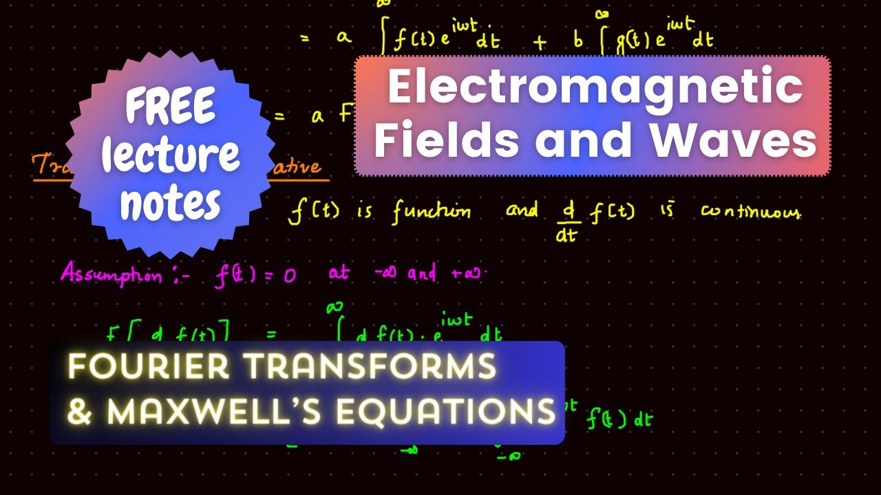 Fourier Transforms and Maxwells Equations | Electromagnetic Fields and ...