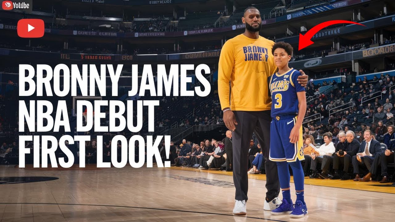 Bronny James NBA Debut First Look! - YouTube