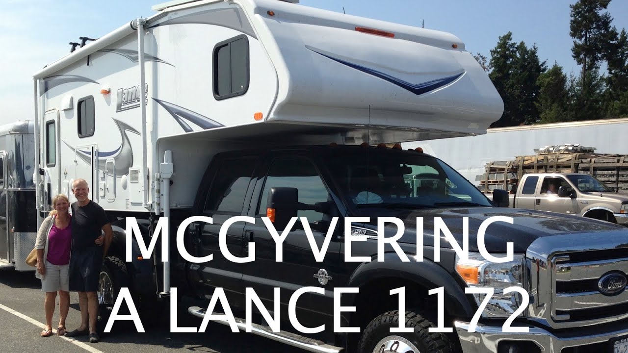 Lance 1172 Camper - Who would guess that the step is made of two ...