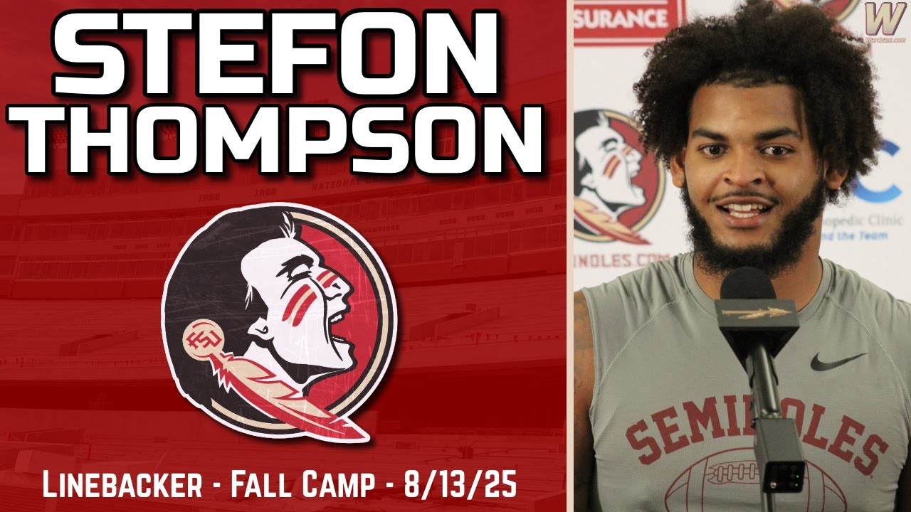 Stefon Thompson FSU Football Preseason Interview 8-12-25 | Florida ...