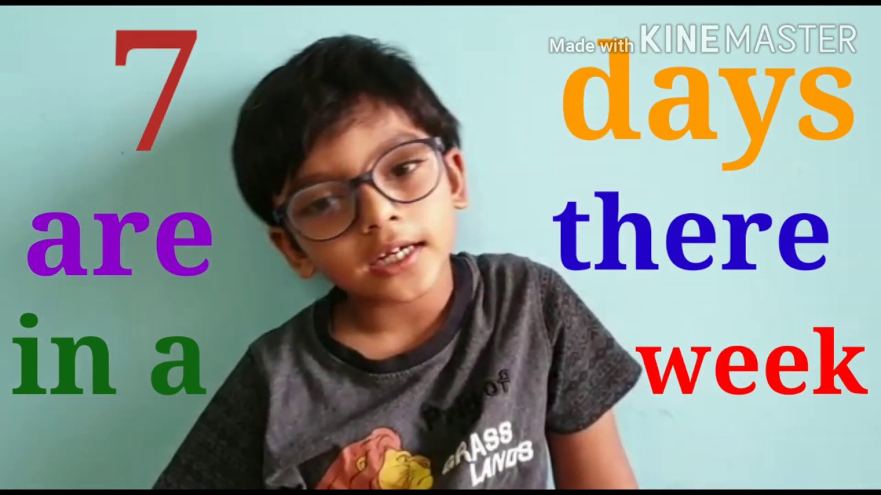 days of the week|spelling of days of the week|learning is fun with ...