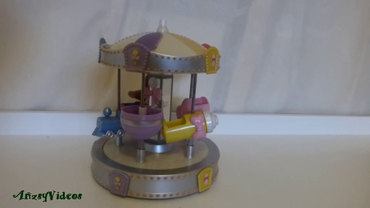 Wind Up Musical Merry Go Round Carousel MGA 5 Sies - YouTube