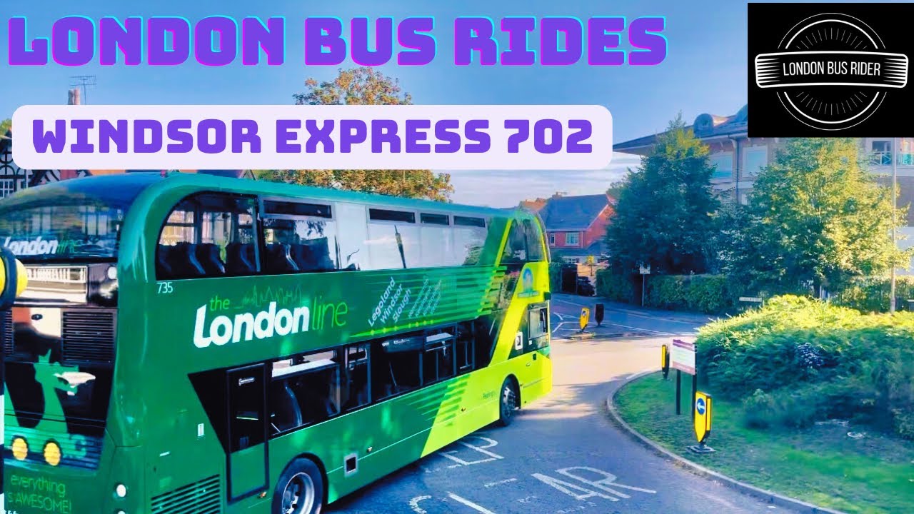 🚌🌦️☀️ London to Windsor Castle: Express Bus 702 Adventure on a Rainy-to ...