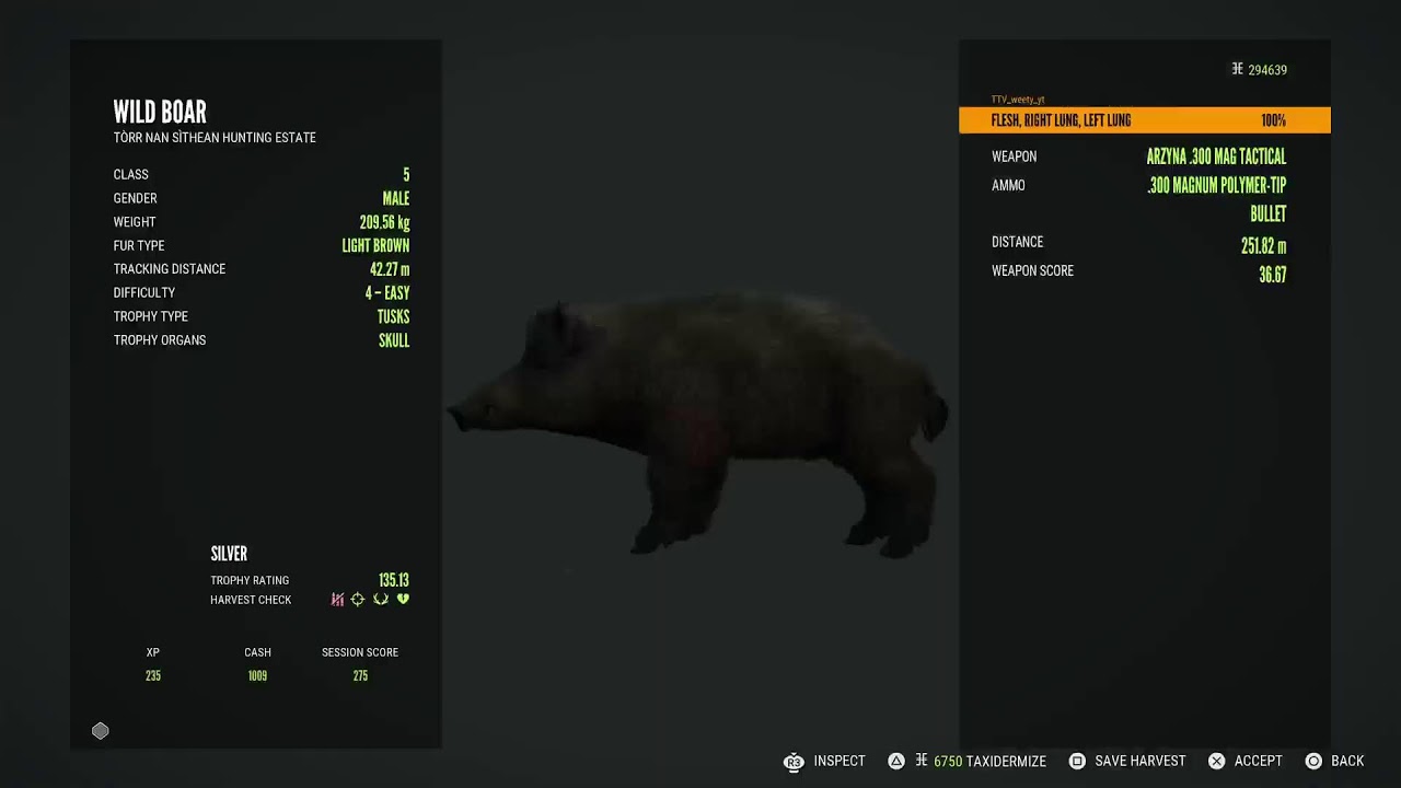 G1 boar/pheasant grinding/chill hunt (The_Hunter_COTW) - YouTube