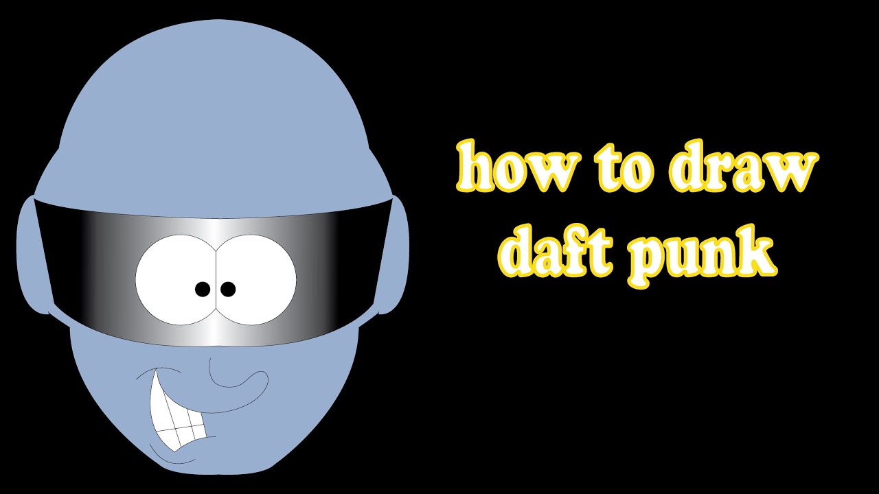 how to draw daft punk - YouTube