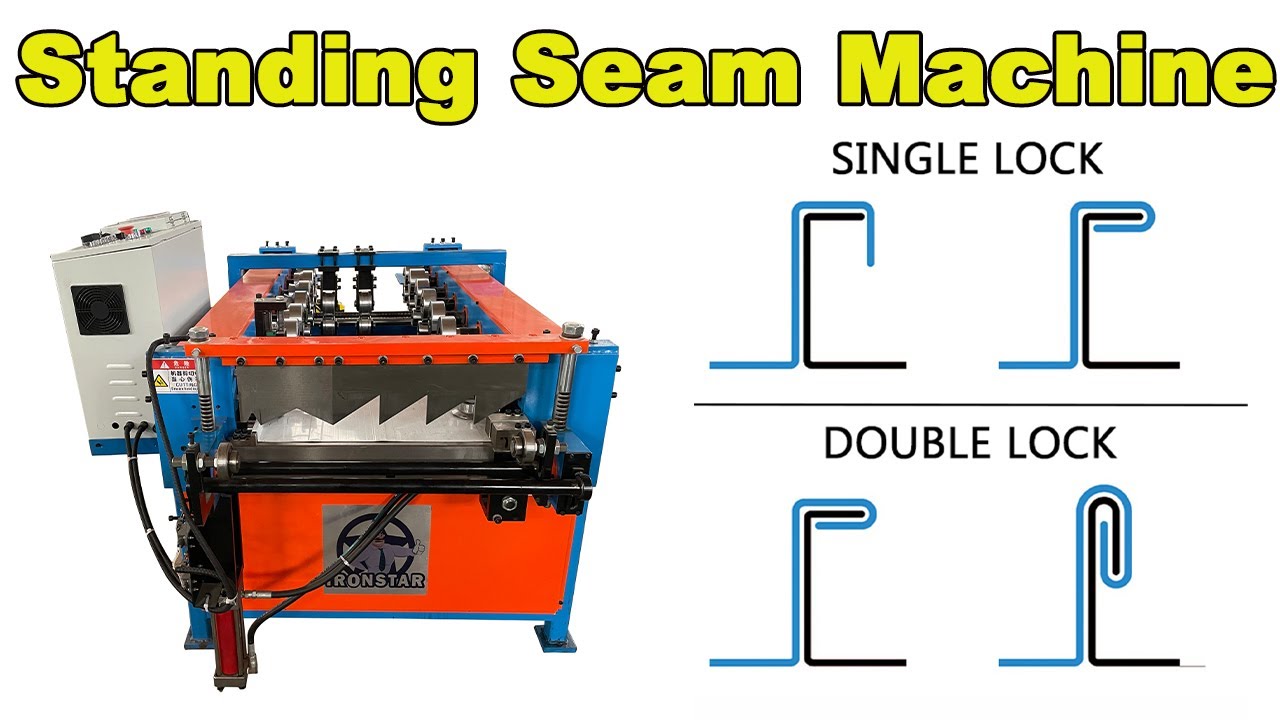Standing seam roll forming machine | standing seam metal roof panel ...