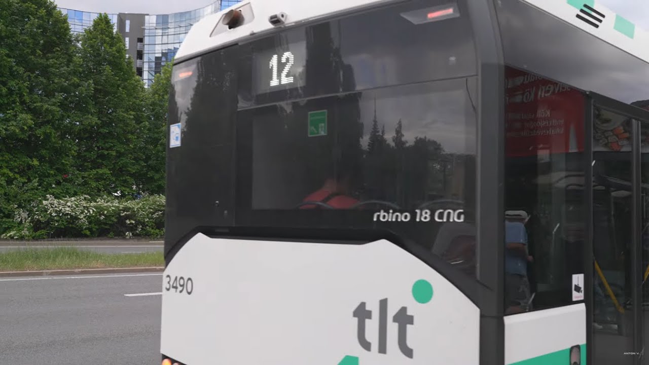 Estonia, Tallinn, bus 12 ride from PAE to Sõjakooli - YouTube