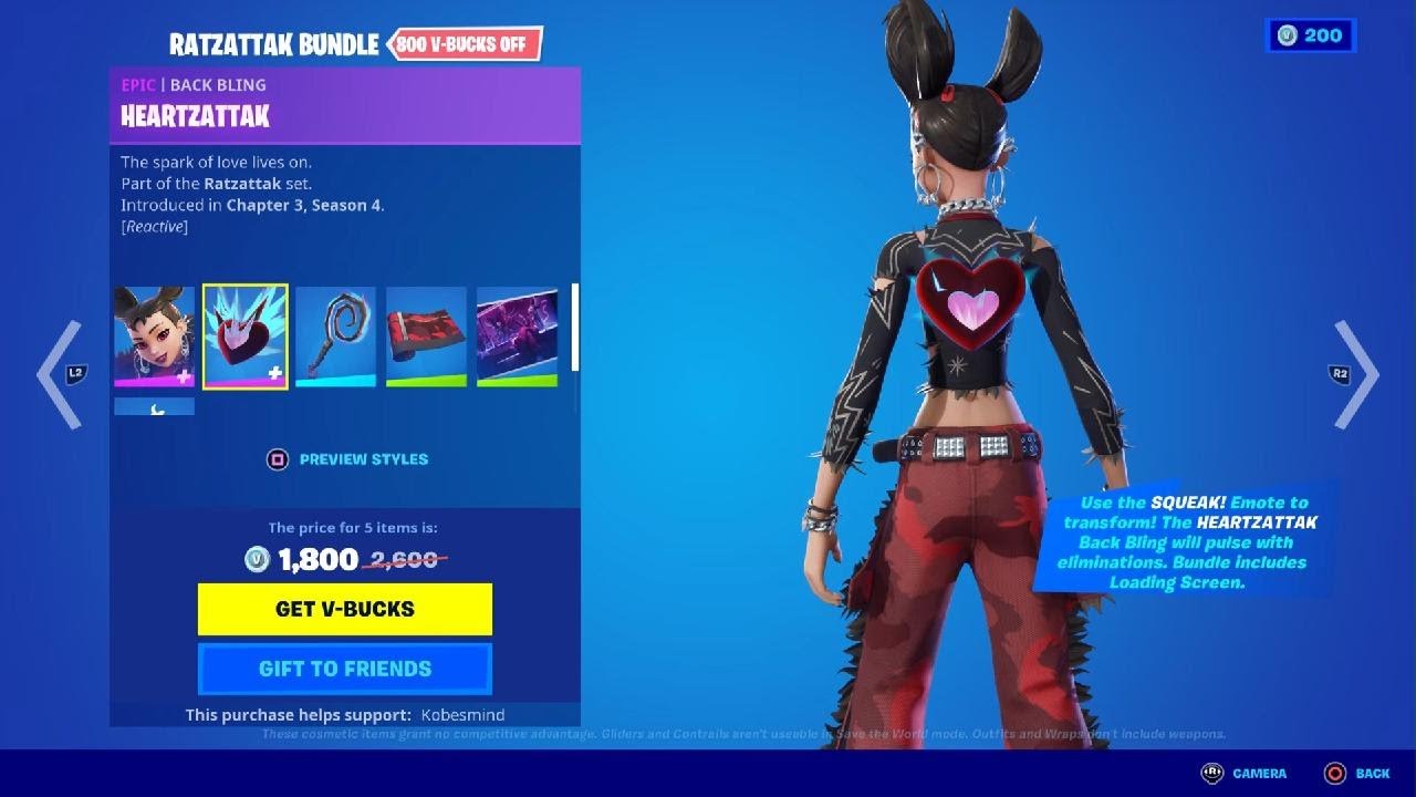 Fortnite Item Shop (New Ratzattak Bundle) - YouTube