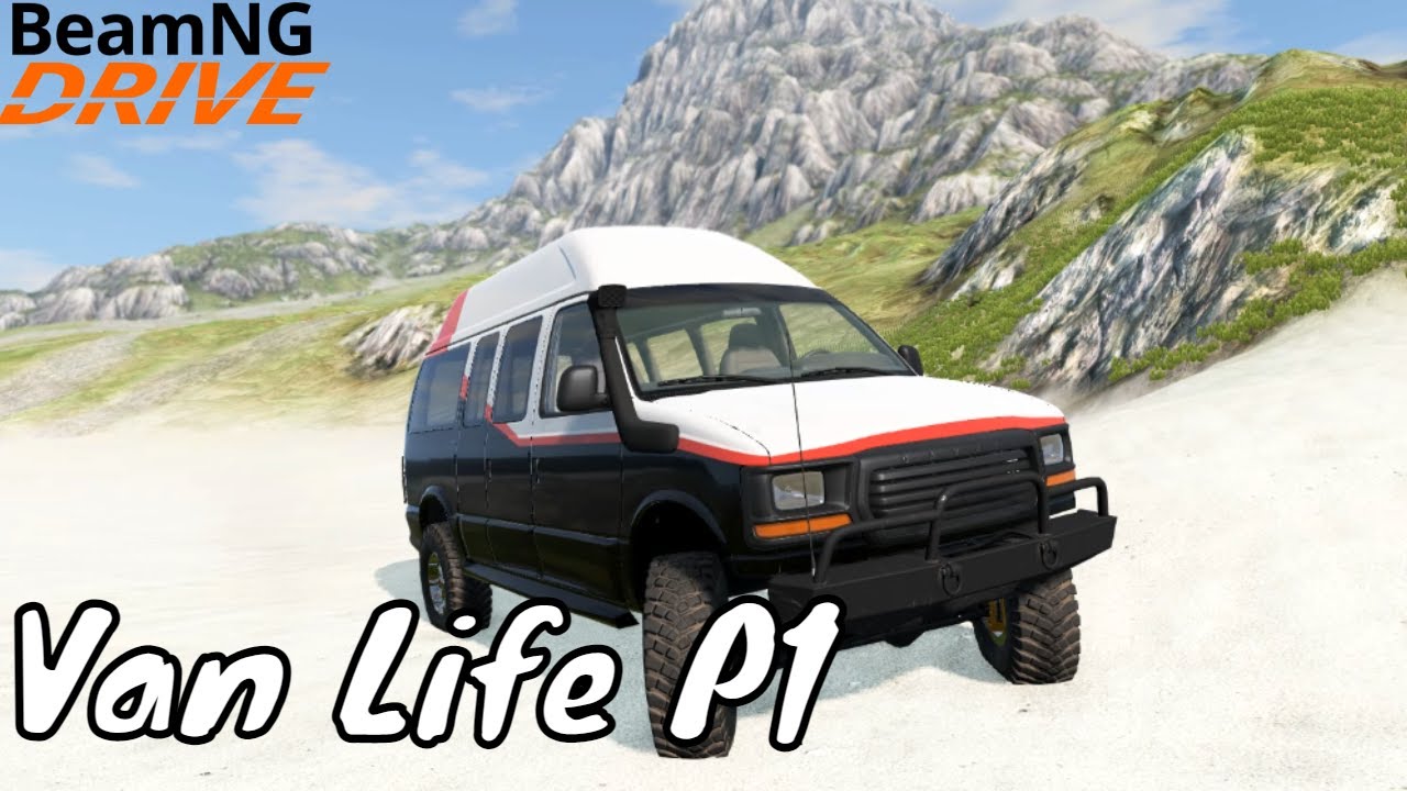 BeamNG Drive Van Life On A Whole Island With A Custom 4x4 Cummins ...