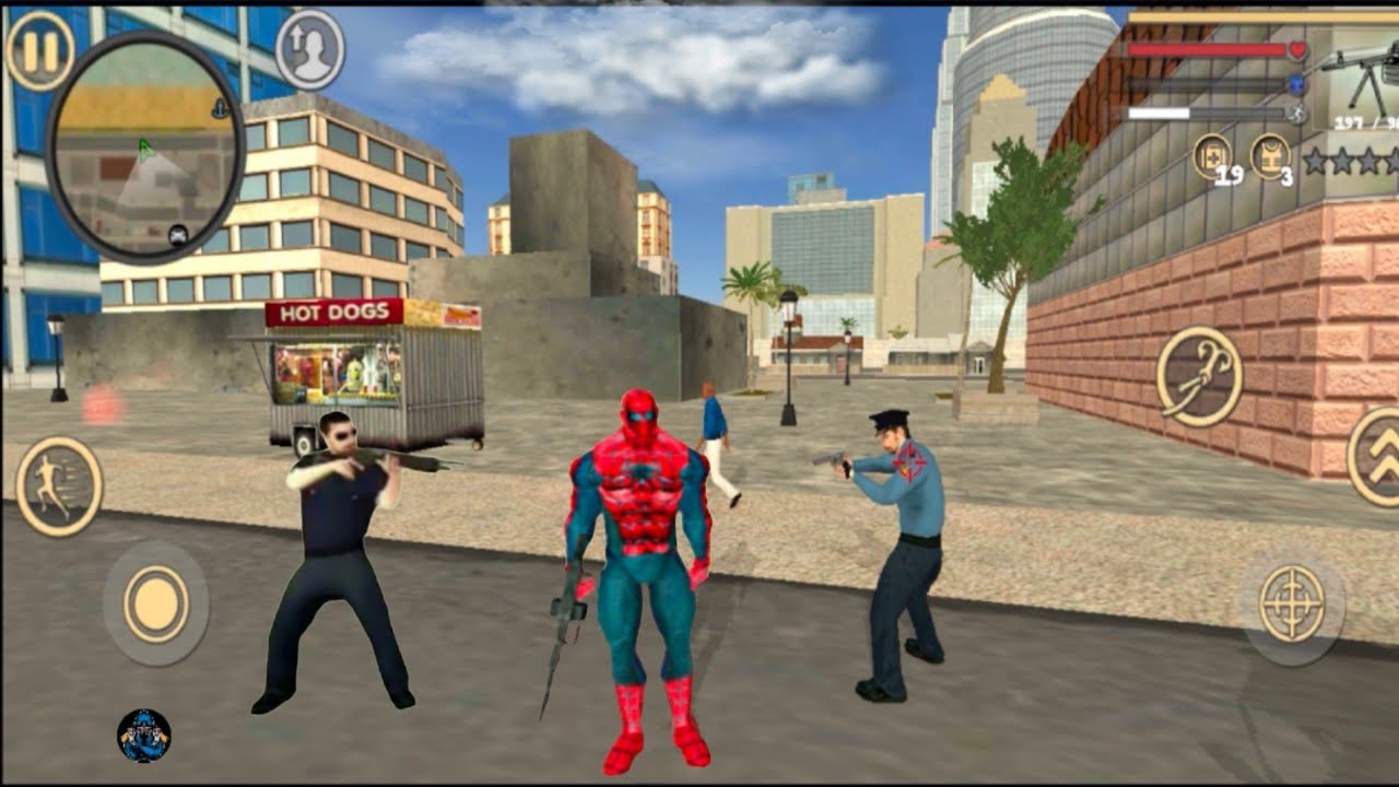 Spider Rope Hero Vice Town Fun At NY City Army Base #41 - Android ...