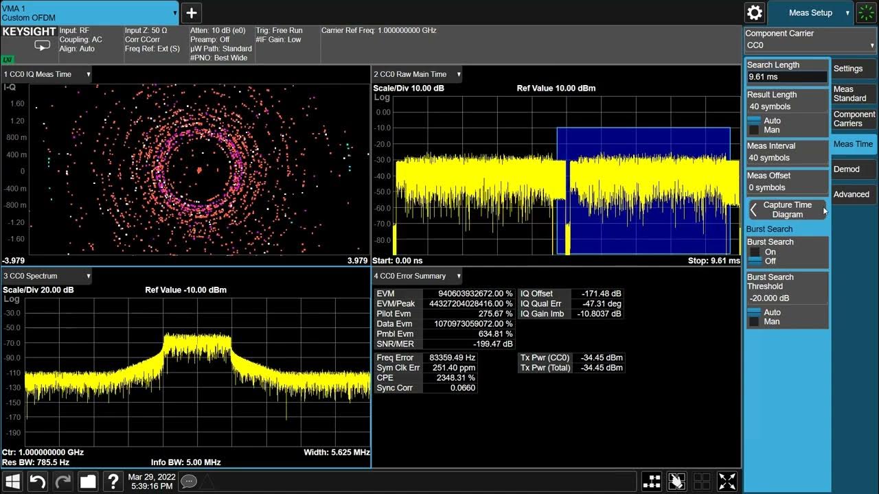 Vector Modulation Analysis Custom OFDM Demo with X-apps (Part3) - YouTube