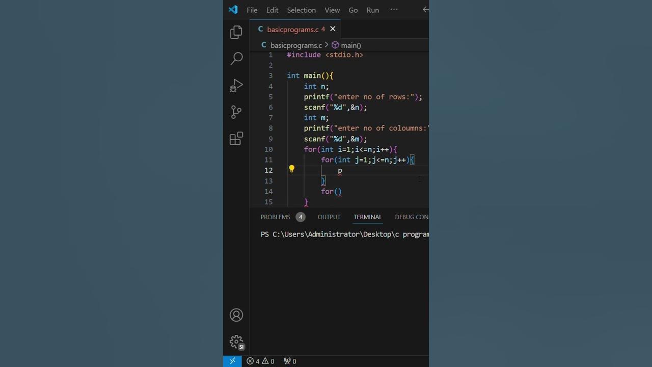 Cross Pattern Printing In C Shortvideo Coding Computerprogramming Python Youtube