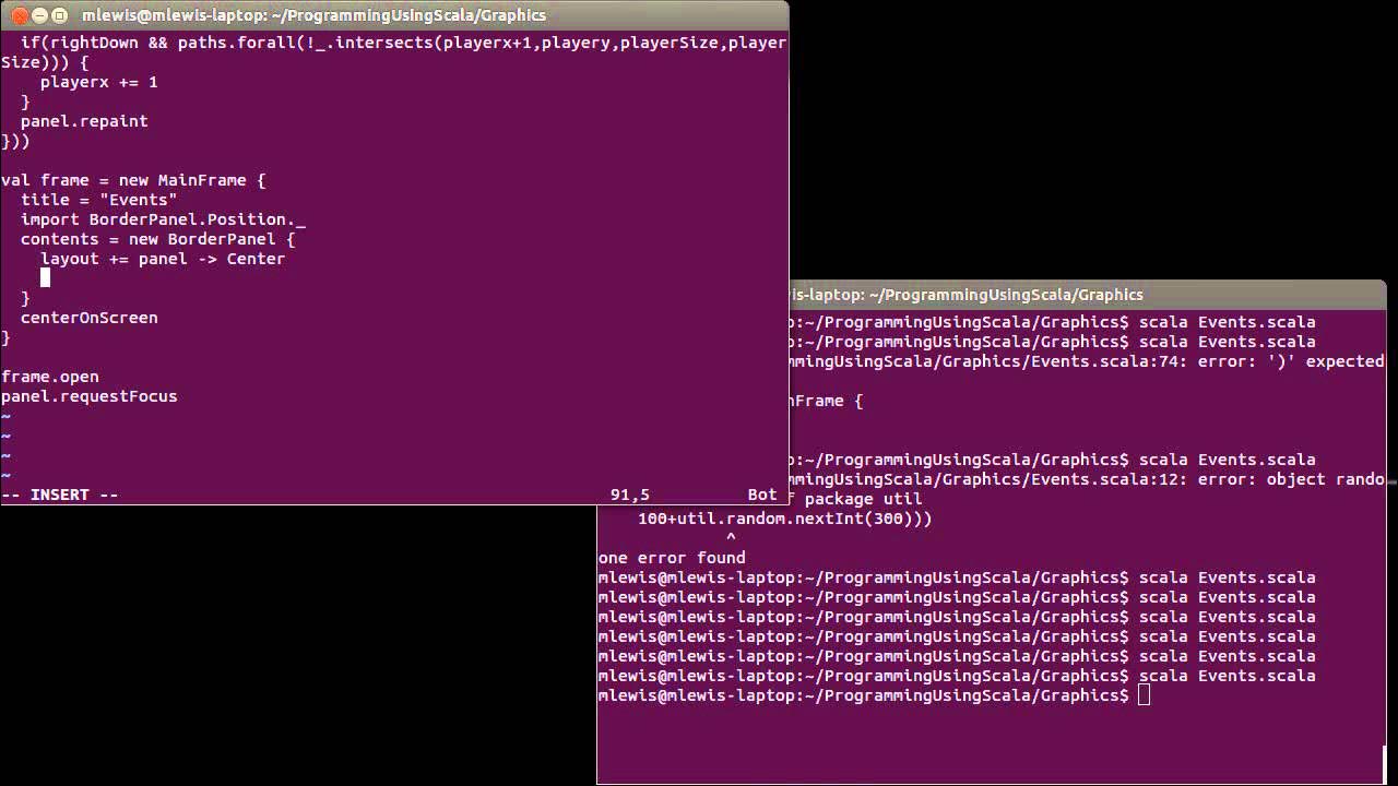 Make a Little Game (using Scala) - YouTube