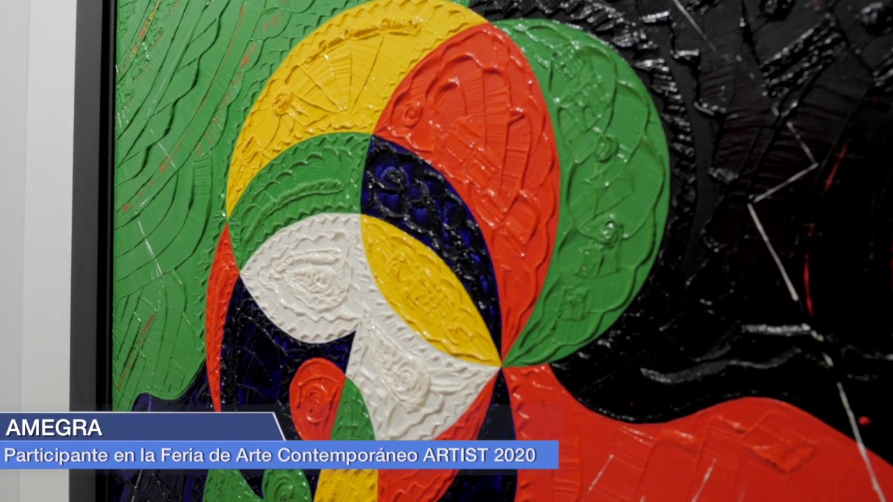 Feria Arte contemporáneo Artist 2020 con las obras de AMEGRA - YouTube