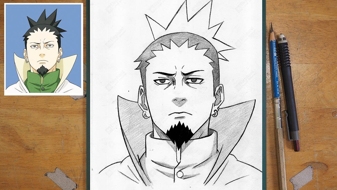 How to Draw Shikamaru – Step by Step Naruto Art Tutorial - YouTube