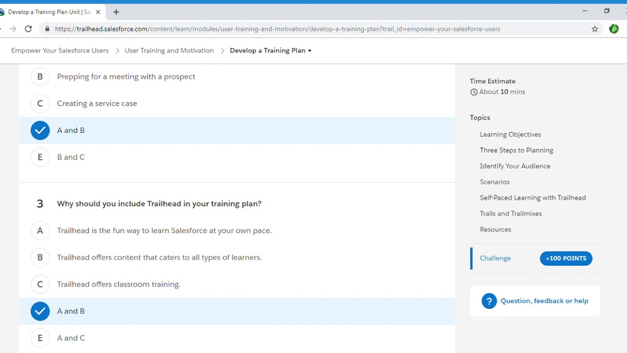 Develop a Training Plan Unit Salesforce Trailhead - YouTube