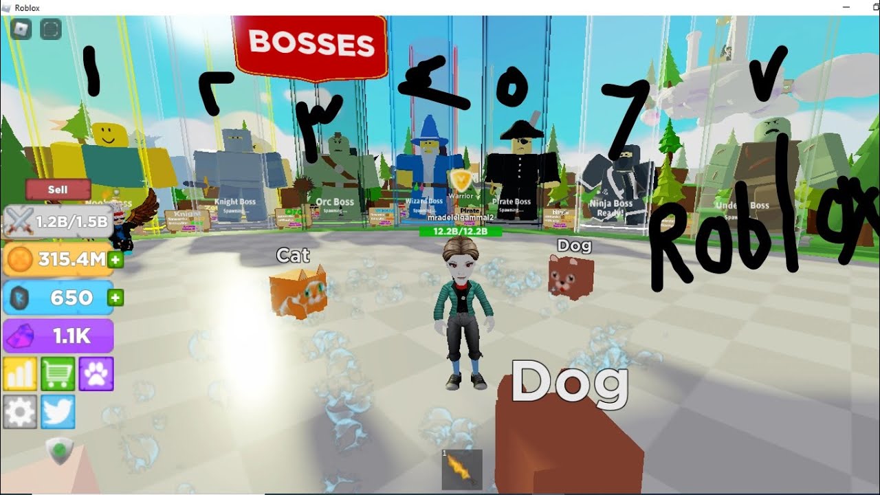Roblox Bosses fights - YouTube