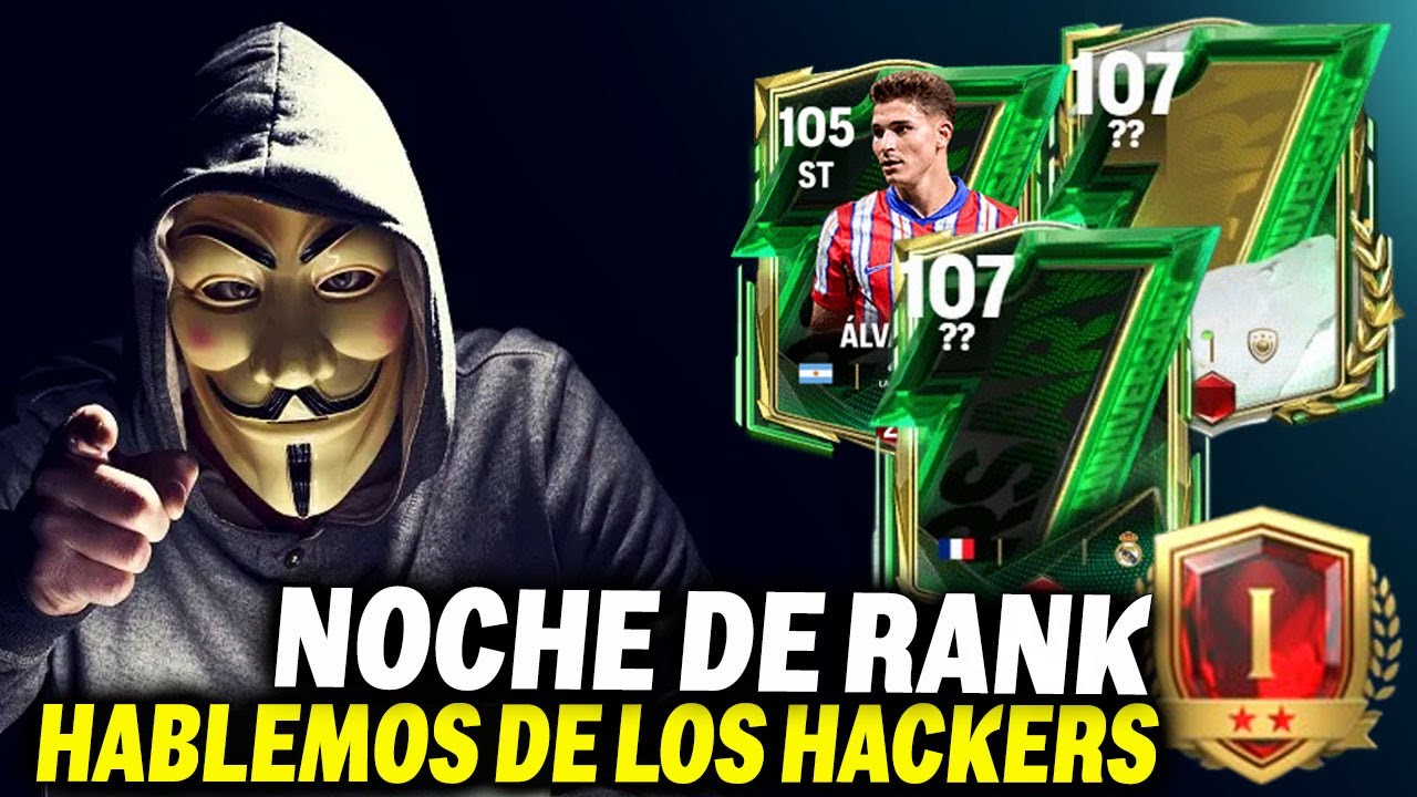 NOCHE DE RANK, NOS ENFRENTAREMOS CONTRA LOS HACKERS? FC 25 MOBILE - YouTube