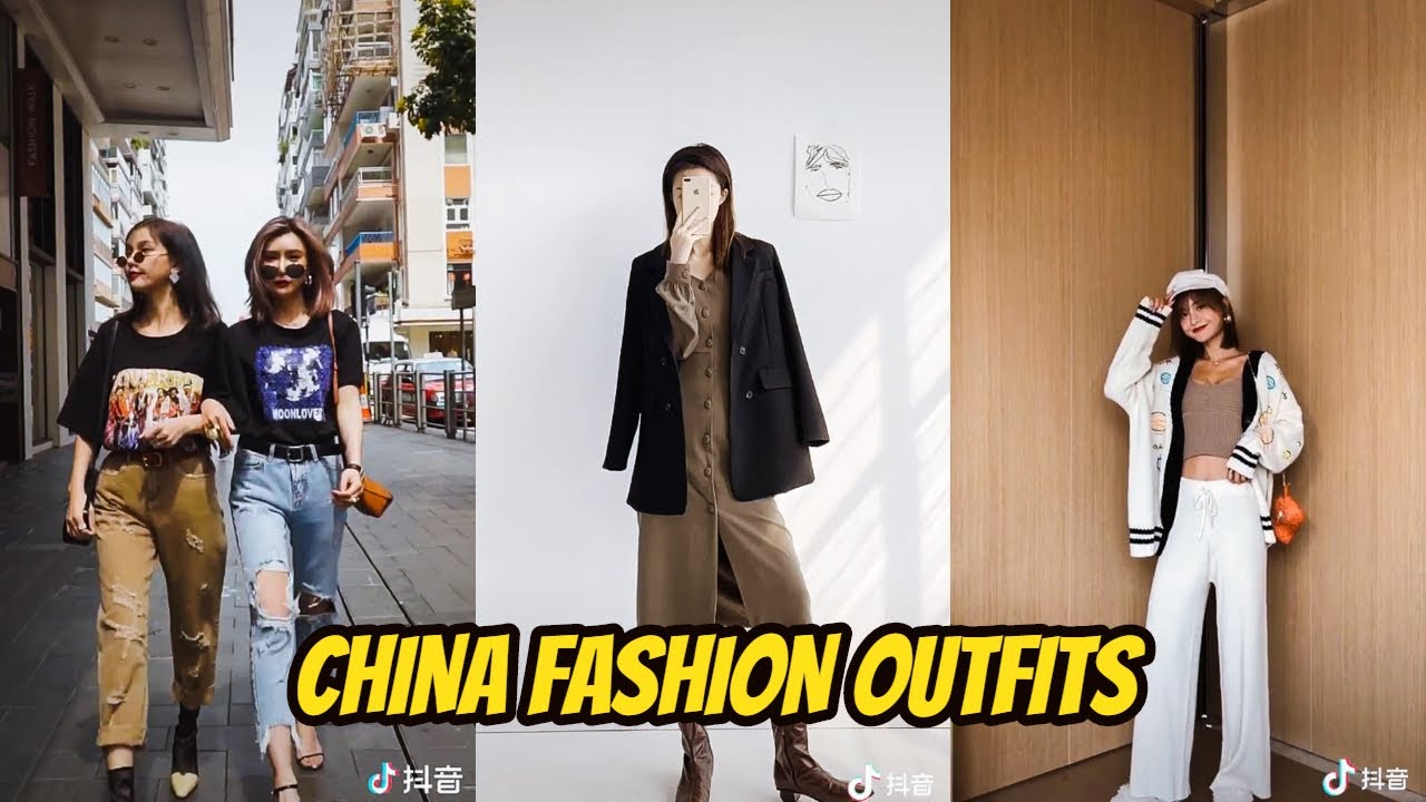 Tik Tok China 🖤 China Fashion Outfit #5 👫时尚穿搭, trung quốc Thời Trang ...