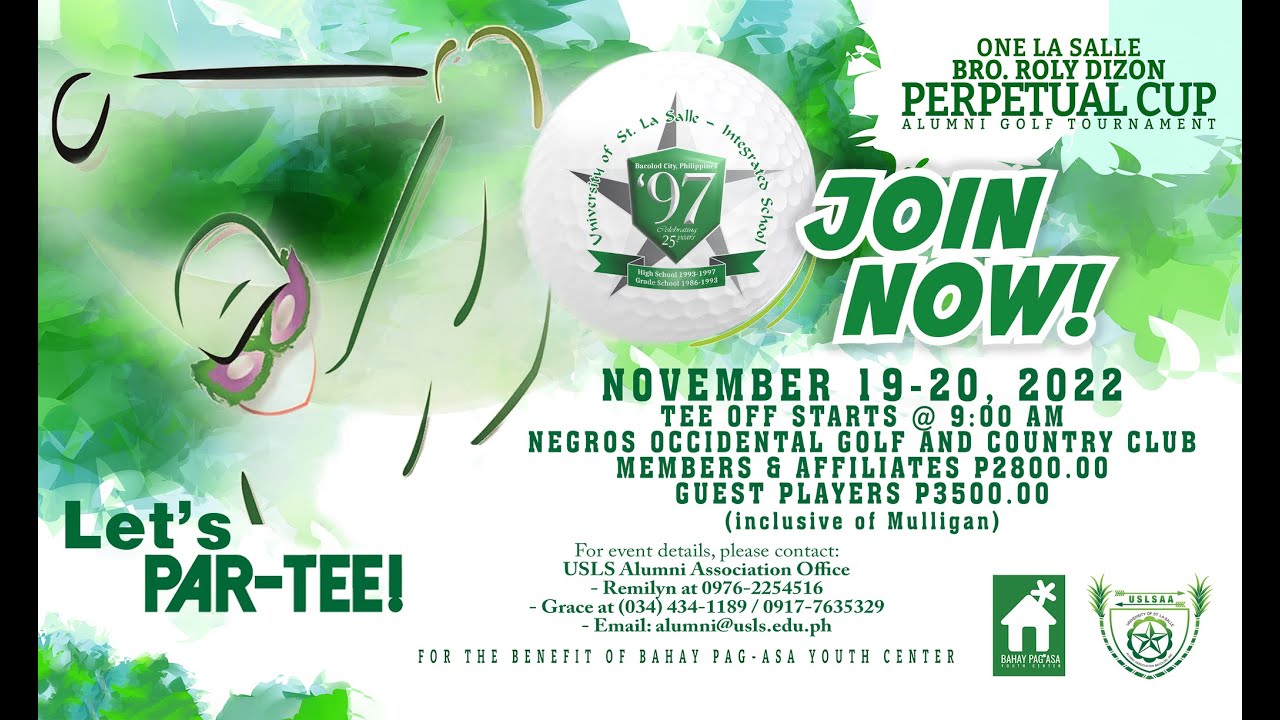 ONE LA SALLE Bro Rolly Dizon Perpetual Cup Alumni Golf Tournament SDE ...