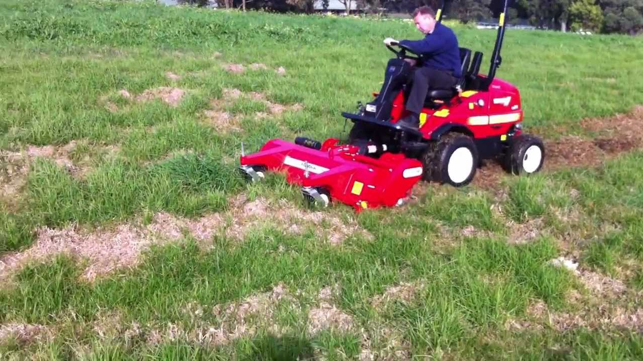 Shibaura CM and Trimax mower 4 - YouTube