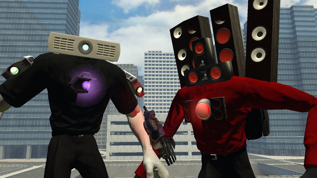 NEW MECHA PROJECTOR MAN ARMY VS NEW MECHA SPEAKER MAN ARMY In Garry's ...