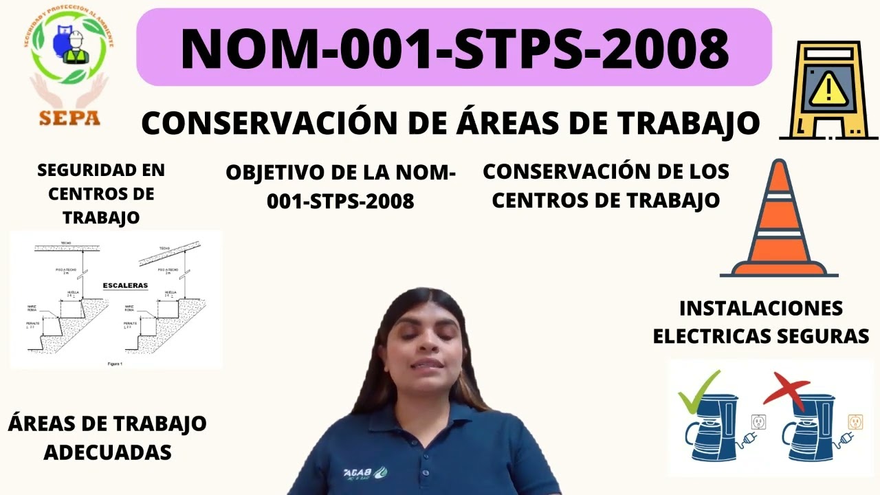 NOM 001 STPS 2008 Conservación de Áreas de Trabajo - YouTube
