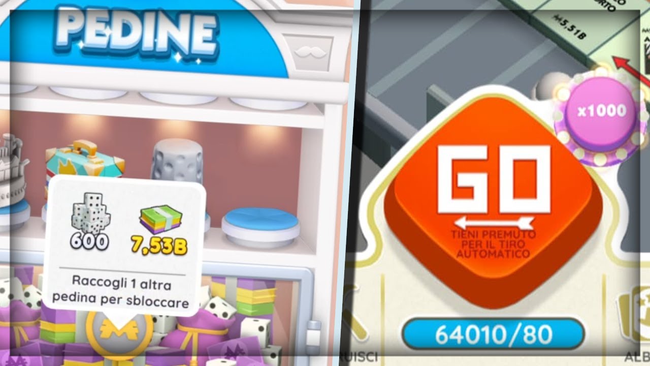 REGALI PEDINE + X1000 DROP + REGALO CARTE | Monopoly Go! ITA - YouTube
