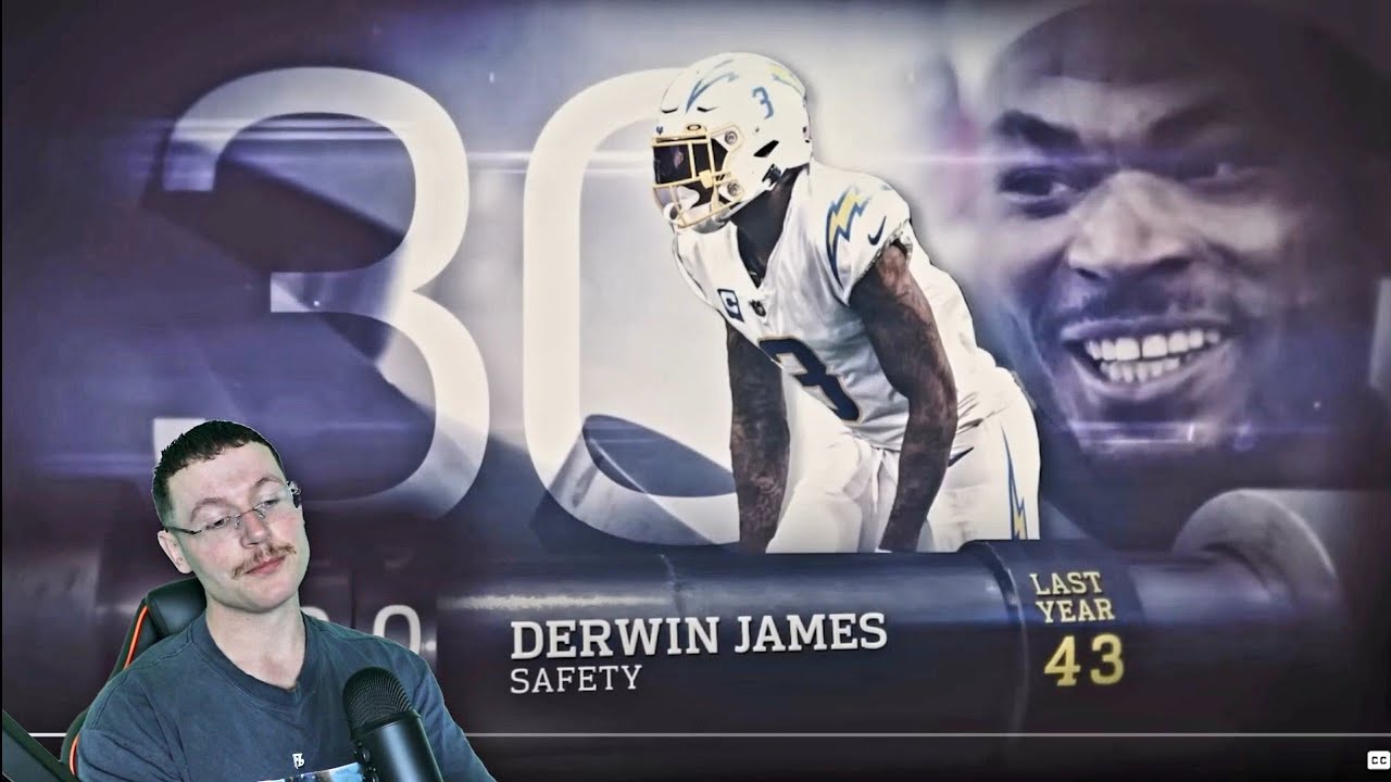 Rugby Player Reacts to DERWIN JAMES (S, Chargers) #30 The Top 100 NFL ...