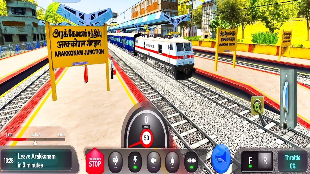 Arakkonam - Visakhapatnam WAP-7 train ride | Indian train simulator ...