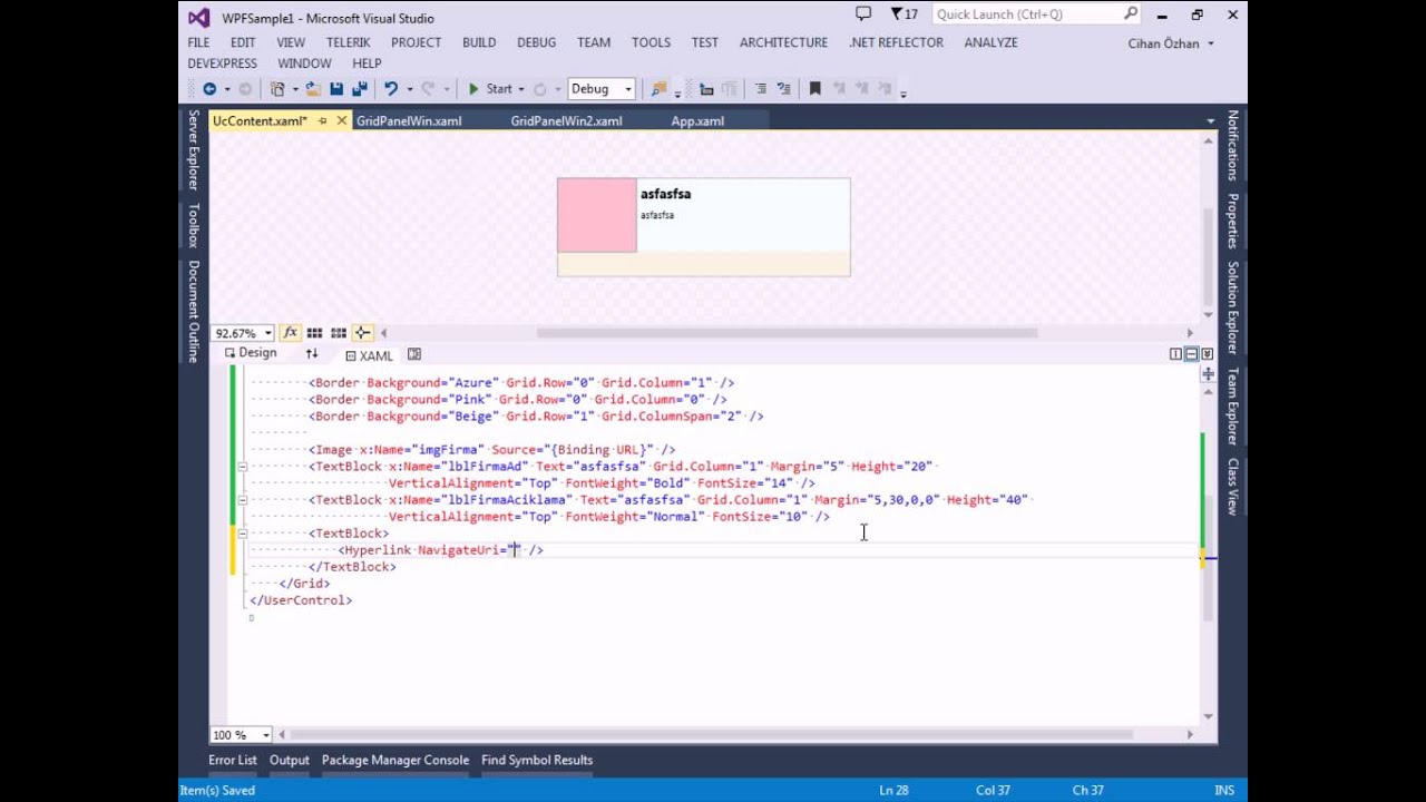 Wpf Usercontrol Uygulaması Youtube