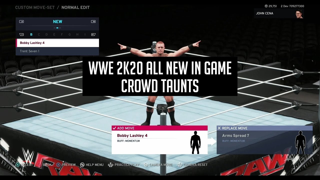 WWE 2K20 All New In Game Crowd Taunts - YouTube
