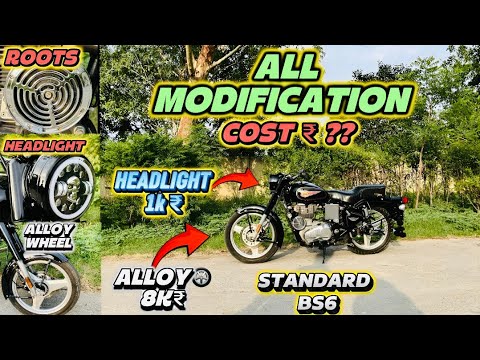 BULLET STANDARD BS6 / ALL MODIFICATION COST ₹ / FULLY MODIFIED STANDARD ...