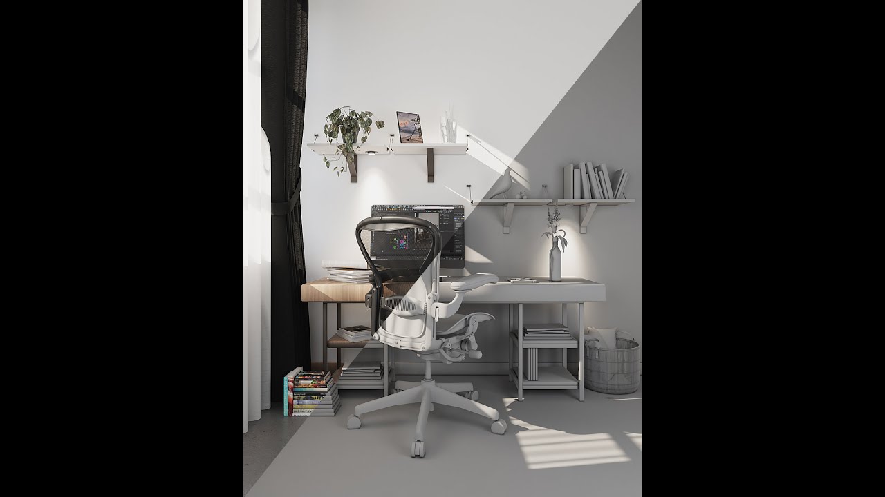 How to create a Clay Render with 3ds max + V-Ray - YouTube