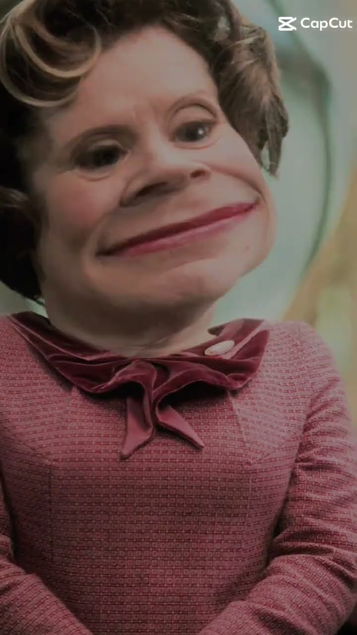I found this on capcut🤣 I thought umbridge would be perfect for this ...