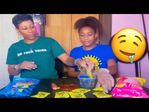 TRYING THE VIRAL TIKTOK COTTON CANDY GUSHERS 🤤 - YouTube