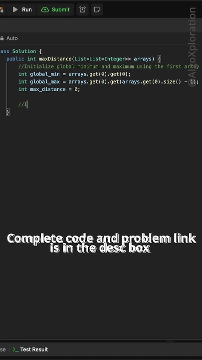 Leetcode Daily Maximum Distance In Arrays Solution In Java August 16 2024 Youtube 