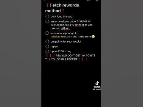 FETCH REWARDS METHOD #freemoney #method #methods #fetchrewardsapp # ...