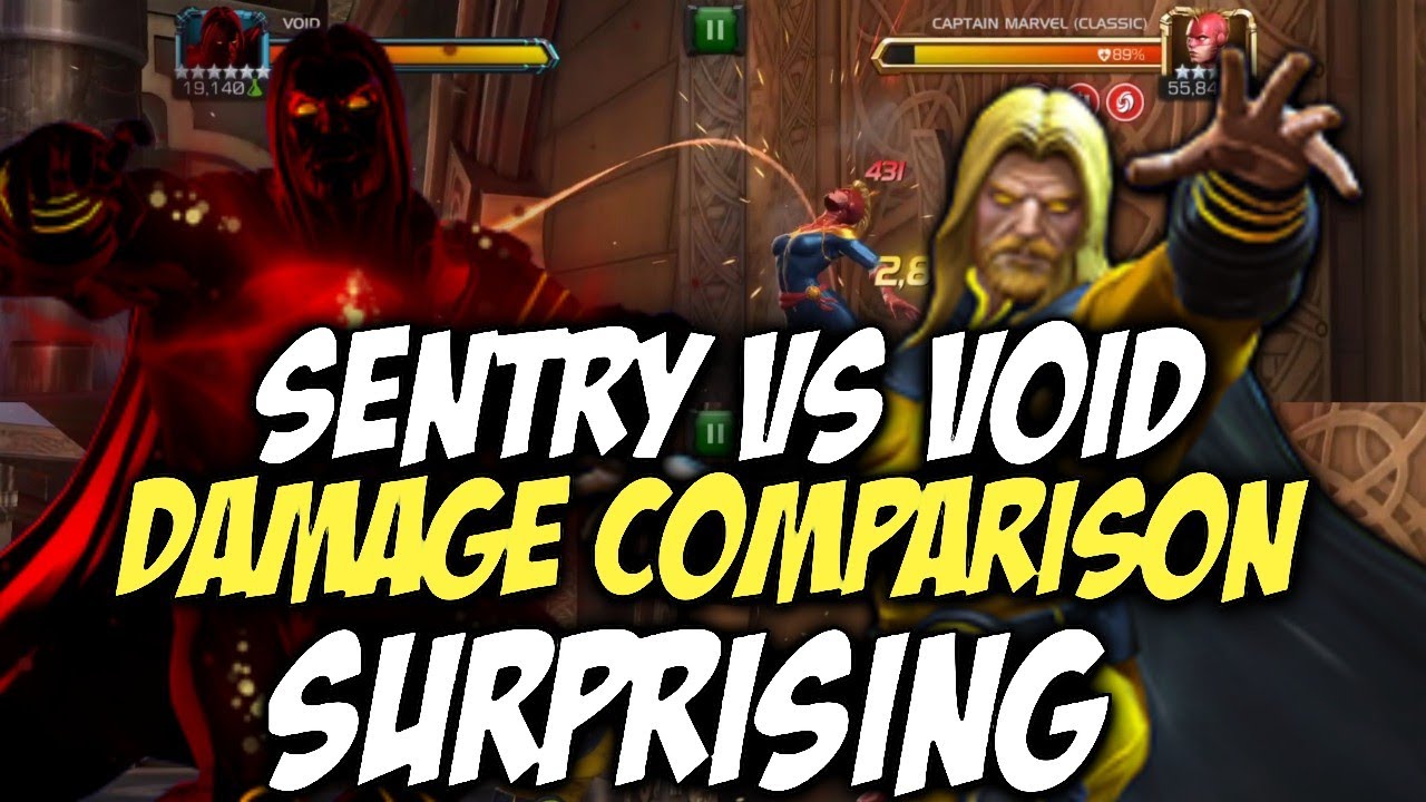 Sentry Vs Void Damage Comparison | Surprising! | Marvel Contest Of ...