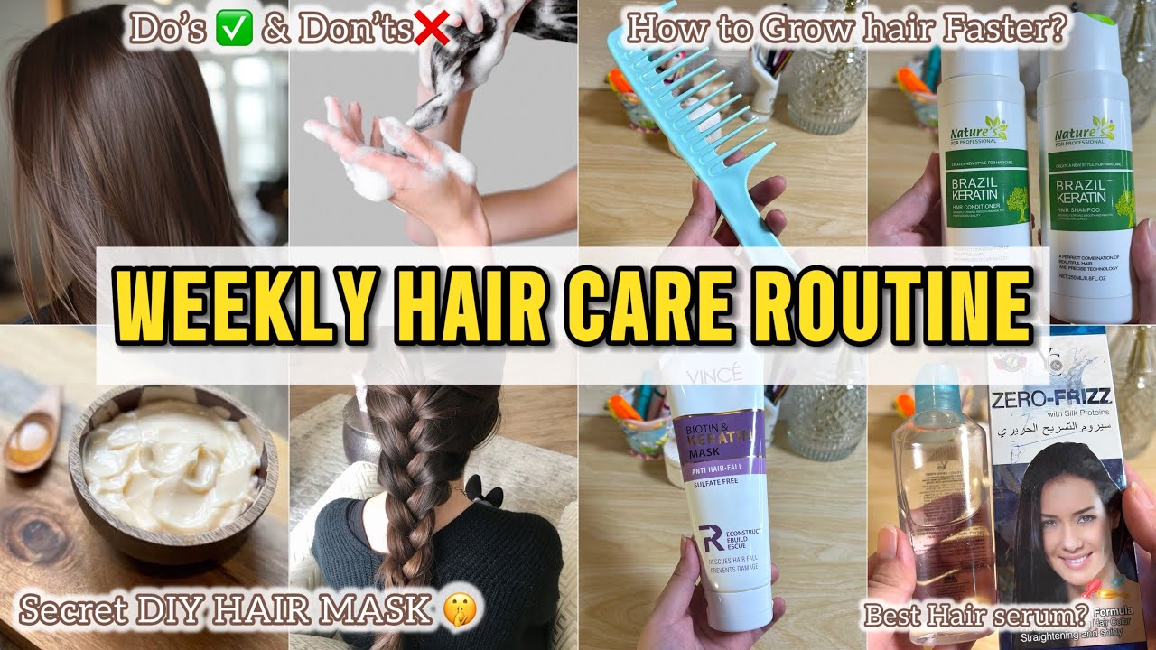 Weekly Hair Care Routine for Long & Healthy Hair | How to Grow Hair ...