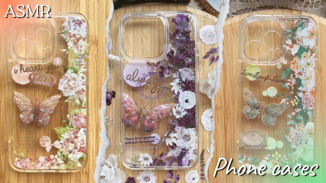 ASMR Phone Case Compilation Pt.2 | DIY | Scrapbooking | Journal With Me ...