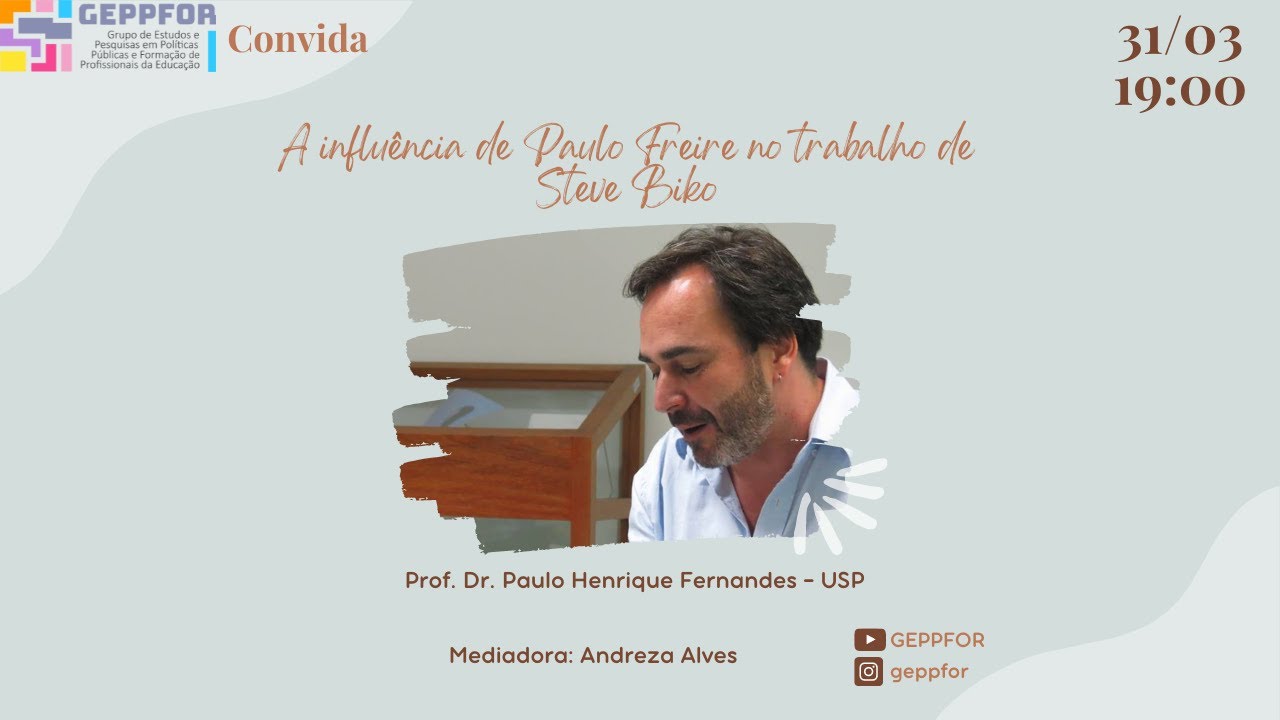 GEPPFOR Convida - Prof. Dr. Paulo Henrique Fernandes - USP - YouTube