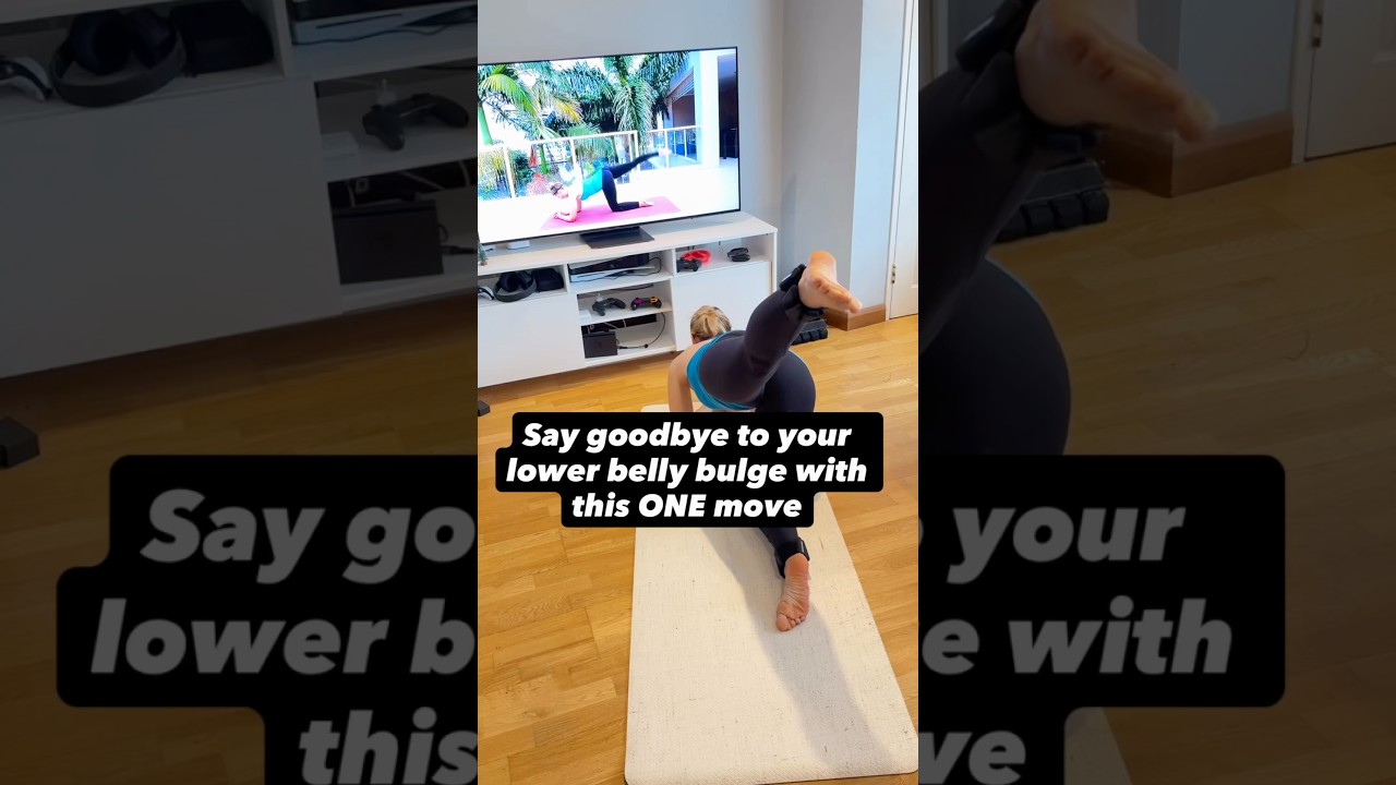 Say goodbye to lower belly bulge with this one simple move! # ...