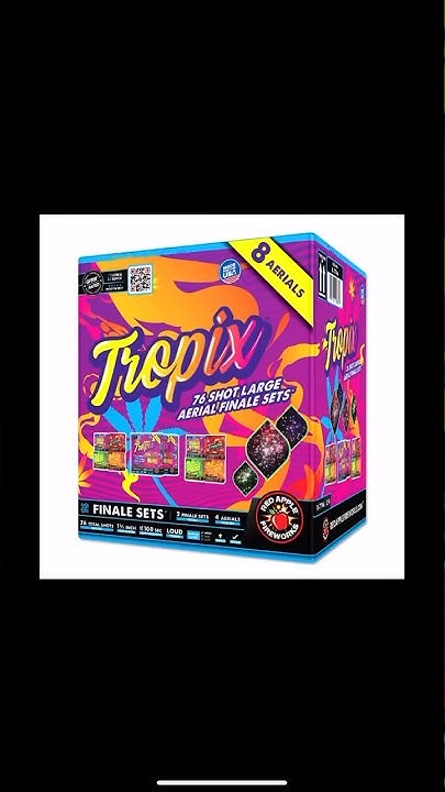 Tropix 76 Shots Total By Red Apple #fireworks - YouTube
